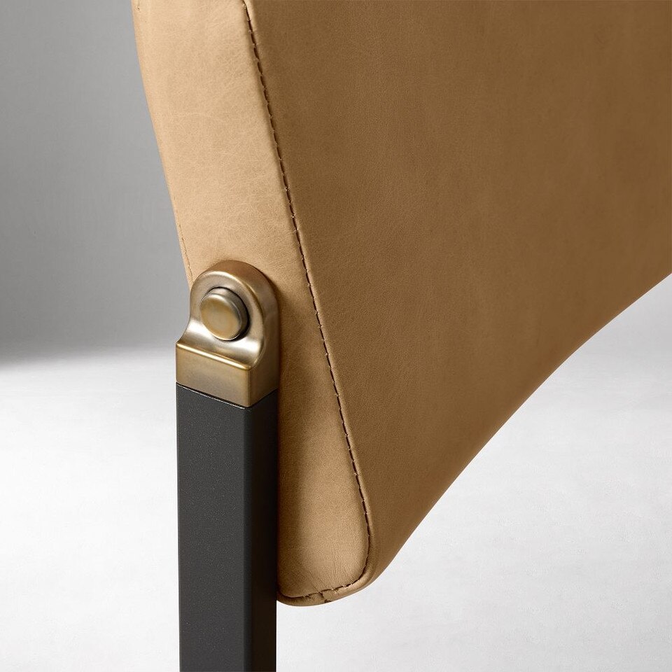 Freeman Leather Pivot Dining Chair | West Elm UK